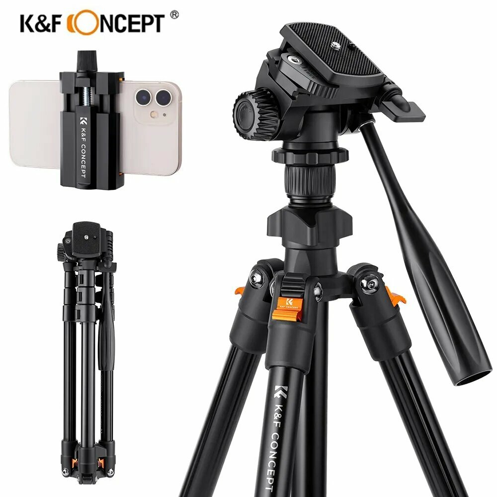 KF09.115, Omni Series Модели O234A0 + Video, Углеродный треножник, K & F Концепция