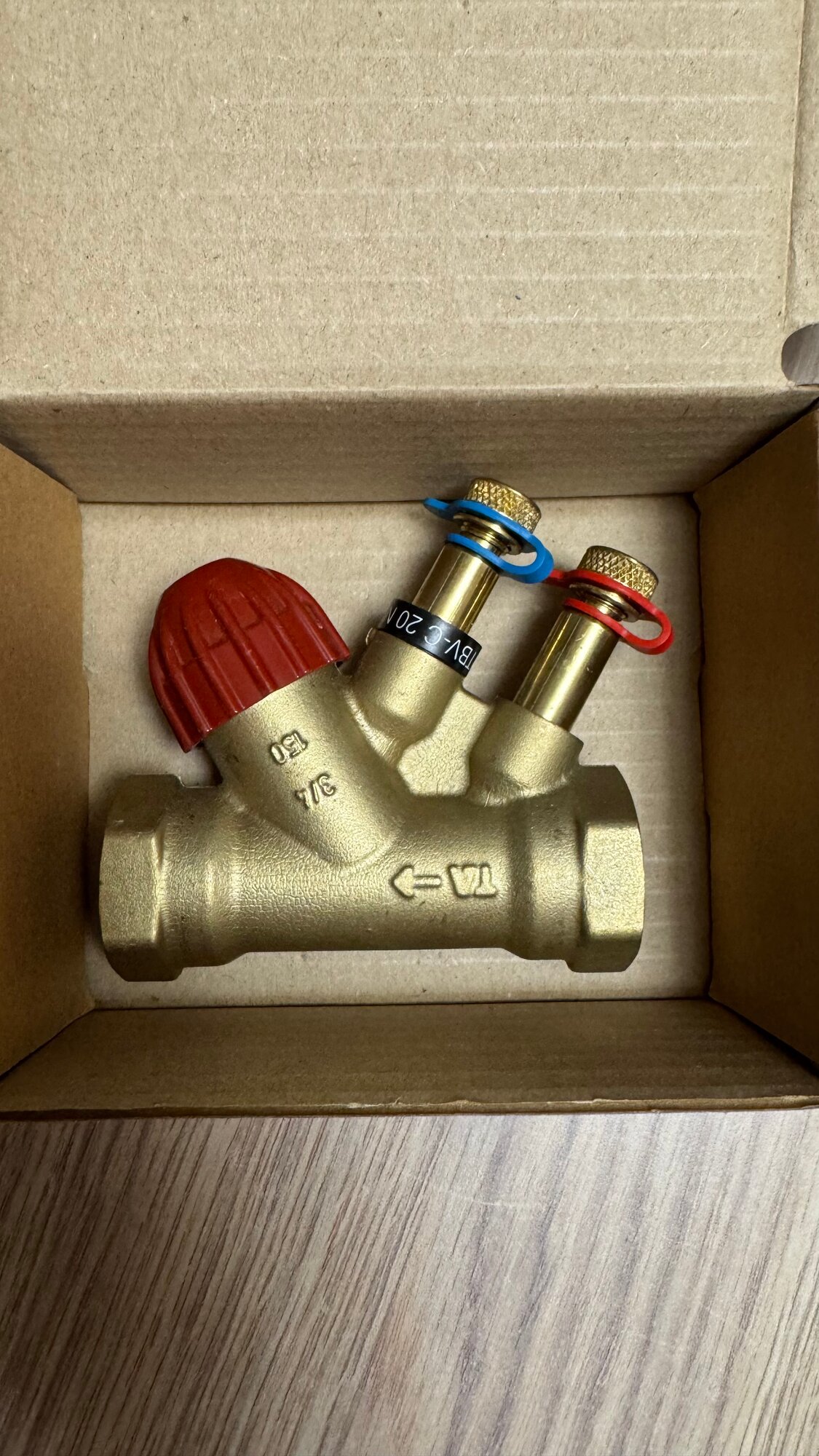 Комбинированный балансировочный клапан TBV-CMP NF, норм расход, DN20