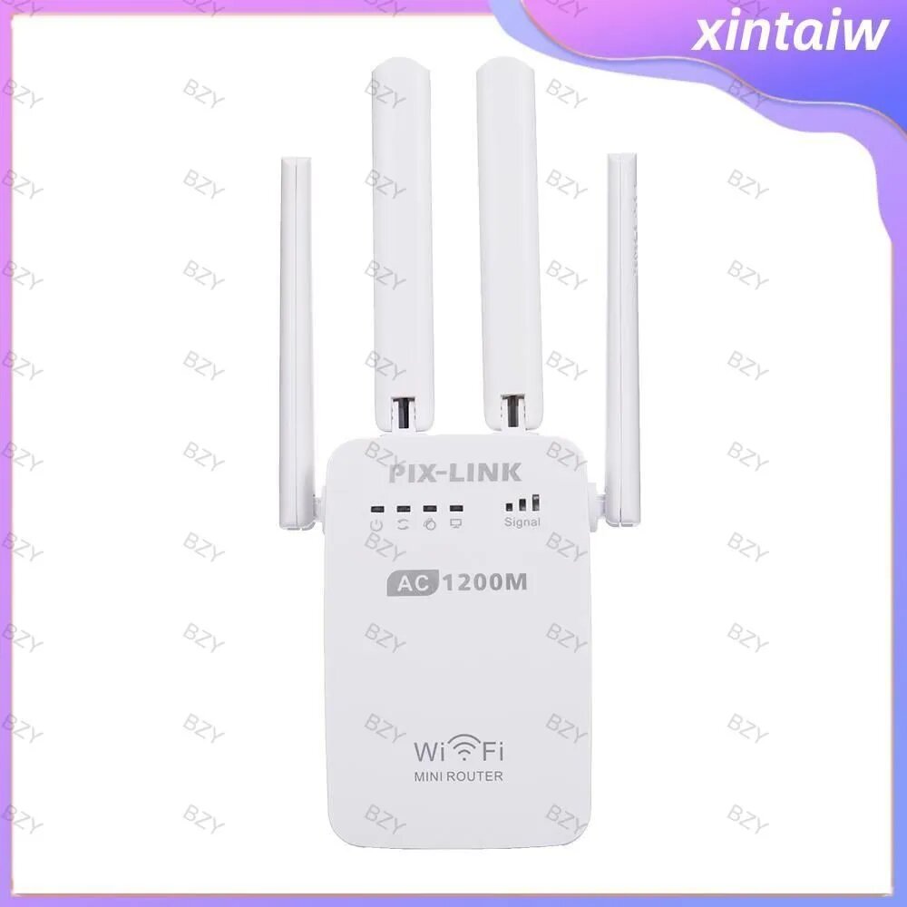 PIX-LINK AC05, Усилитель сигнала WiFi с четырьмя антеннами, для стабильного соединения