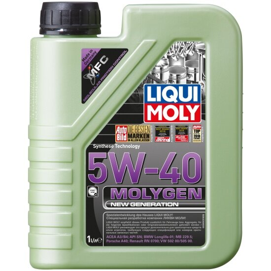 Моторное масло Liqui Moly Molygen New Generation 5W-40 НС-синтетическое 1 л