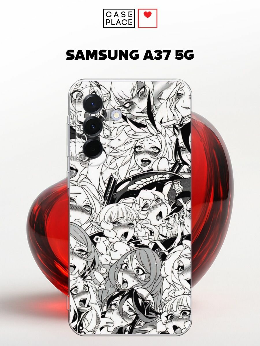 Чехол на Samsung Galaxy A37 5G / Самсунг Галакси A37 5G с принтом Ахегао манга тян