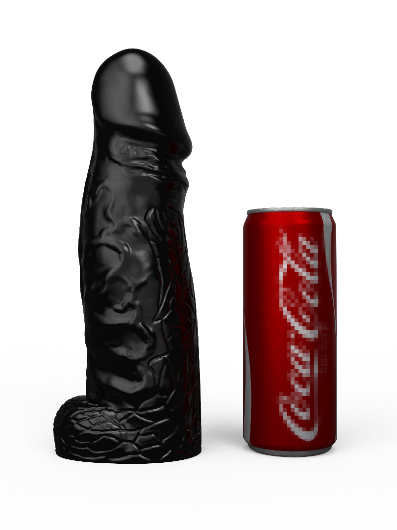 Фаллоимитатор-супергигант DESPOT черный (28, Ø 7.4 см) 928000