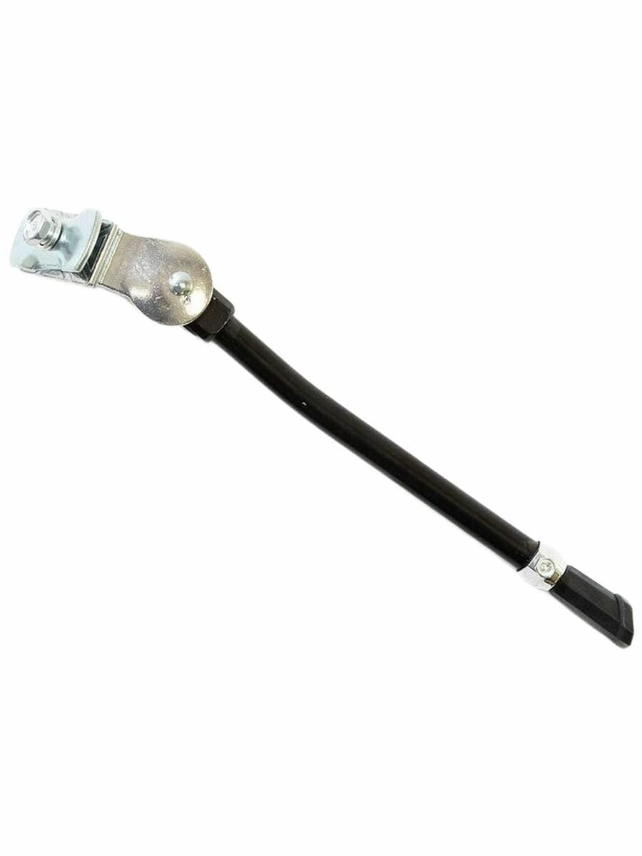 Подножка TRIX 20-28", алюминиевая, крепление центральное, регулируемая, черная