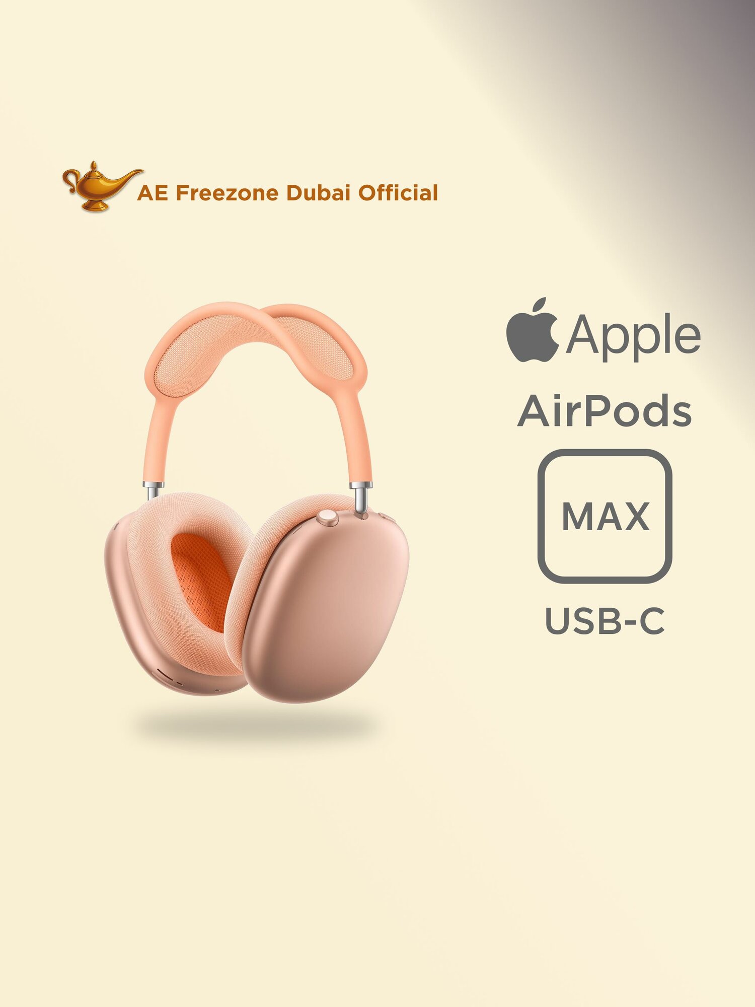 Беспроводные наушники AirPods Max, с шумоподавлением, цвет Orange