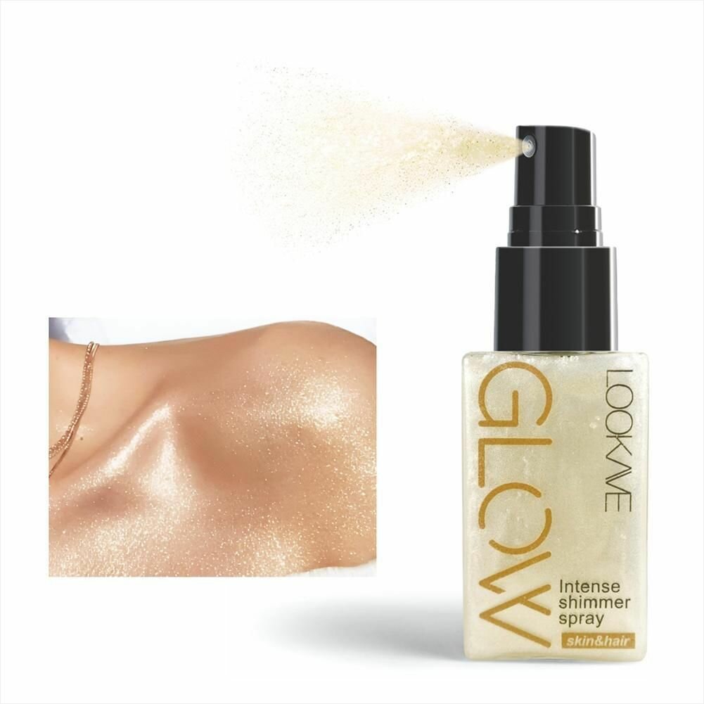 30 мл Жидкий хайлайтер, Водостойкий высокоглянцевый бронзер для тела с блестками