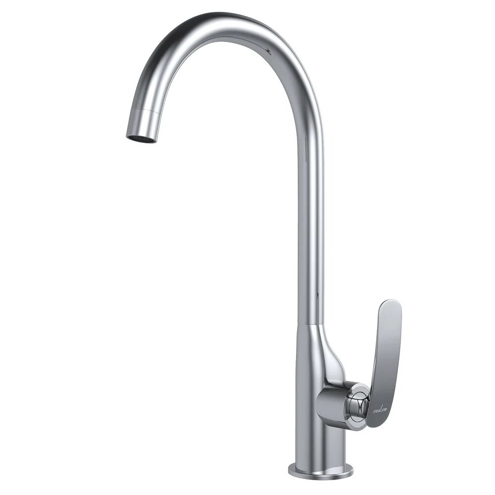 Смеситель для кухни 30k MIXLINE ML21-032 "Elegant" высокий излив боковая ручка ручка