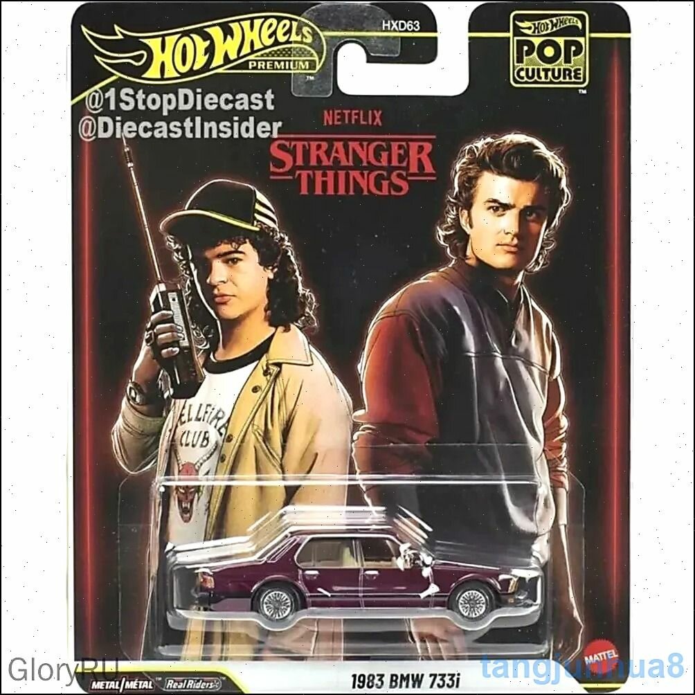 Игрушечная машинка hotwheels из серии "Поп-культура" и "Странная история" 1983 BMW 733i