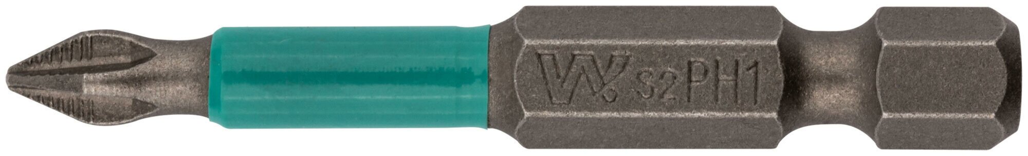 Биты WP, сталь S2, с насечкой, односторонние Профи, 50 мм PH1, 10 шт.