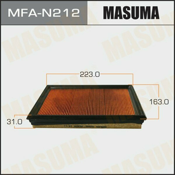 Фильтр воздушный MASUMA MFA-N212 Nissan Juke, TIIda 1.2-1.6 10->