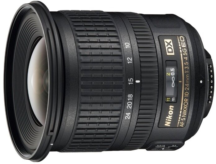 Объектив Nikon 10-24 mm f/3.5-4.5 ED AF-S Nikkor, сверхширокоугольный, автоматическая фокусировка