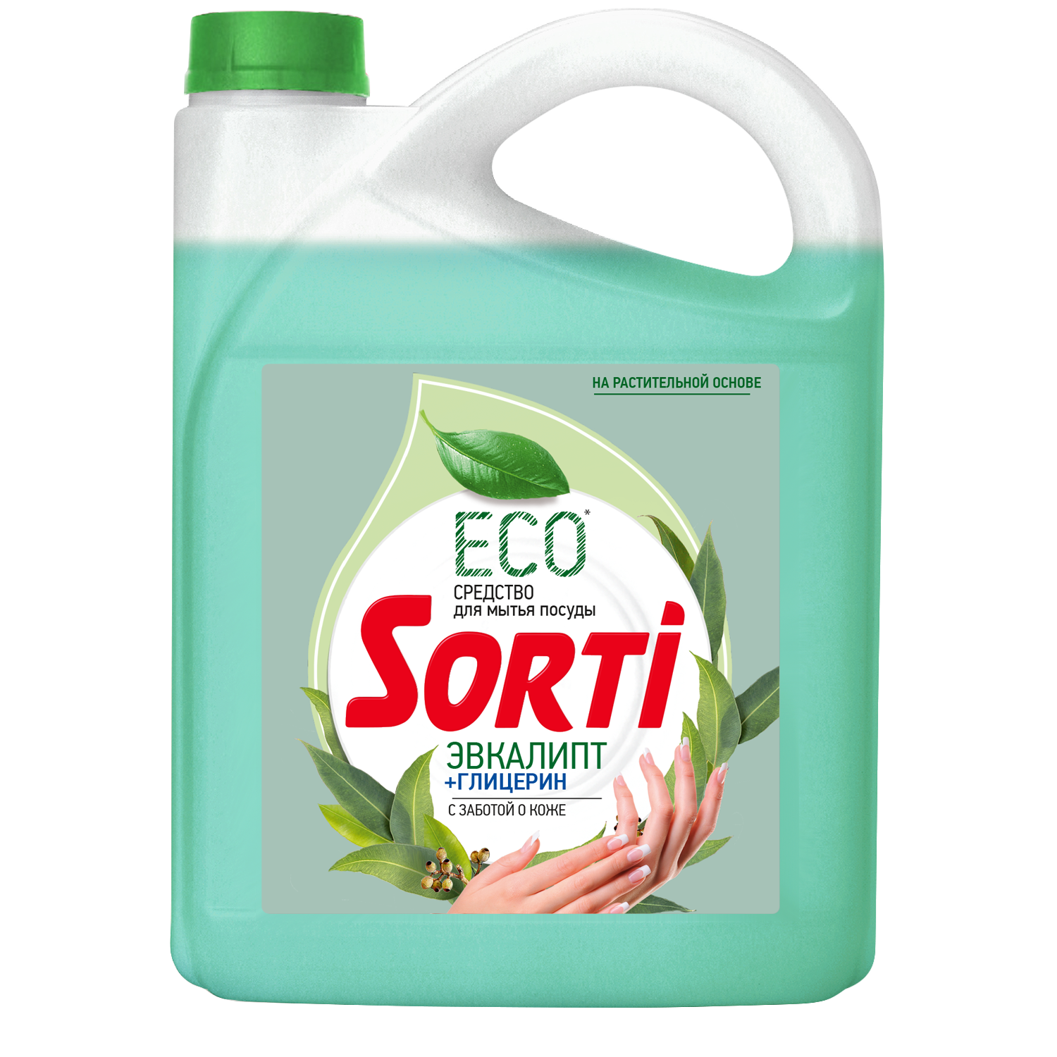 Средство для мытья посуды Sorti Эвкалипт и Глицерин, 4.8 кг, канистра