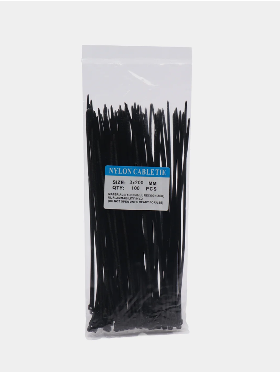 Нейлоновый хомут-стяжка 100 шт 2,5х100 мм