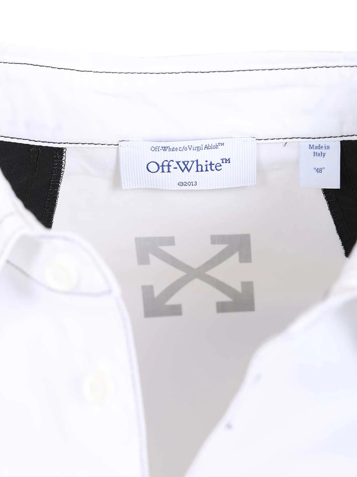 Рубашка Off-White, размер 50, бежевый/белый — фото 1