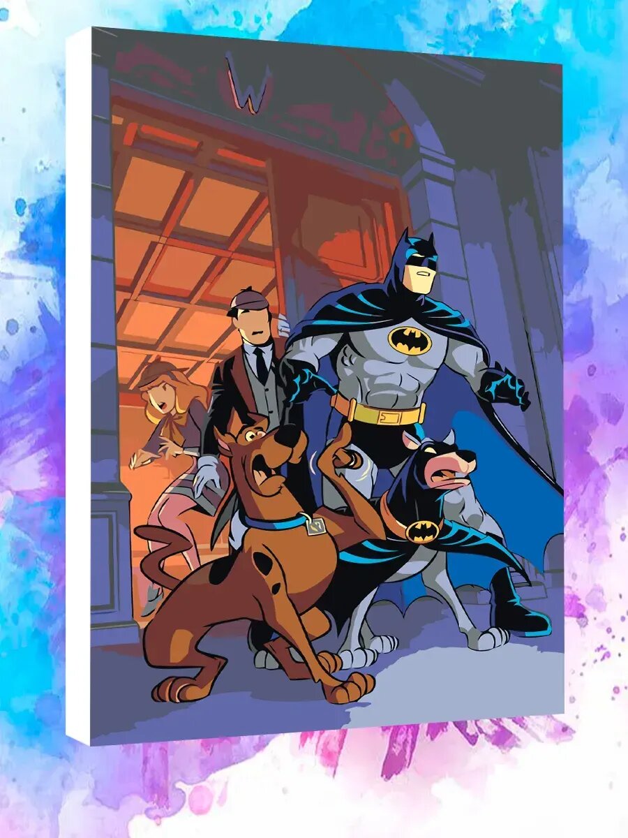 Картина по номерам Скуби Ду Batman Мультфильм
