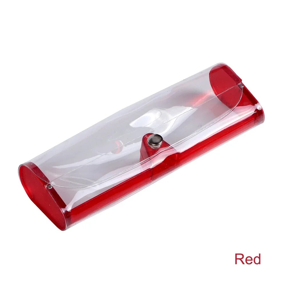 Красный чехол для очков Red-L, прозрачный PVC