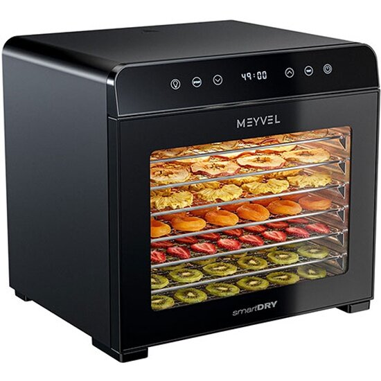 Сушилка для овощей и фруктов (дегидратор) Meyvel MDH8-2S, черный