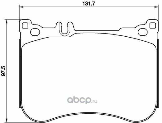 Колодки тормозные MERCEDES W222/С217 13- передние