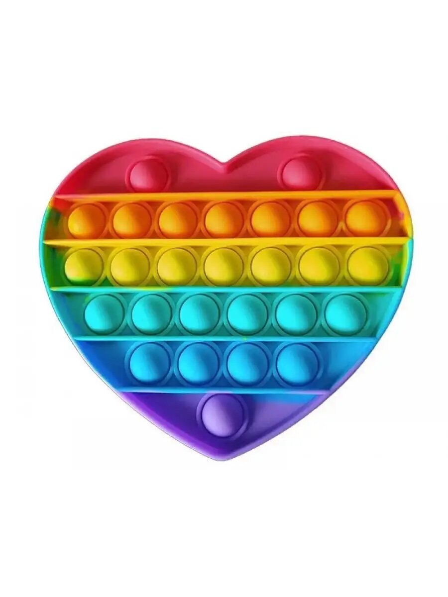 PrioritY АКС-1426 Изделие полимерное "Антистресс" (Сердечко радужное – 1)