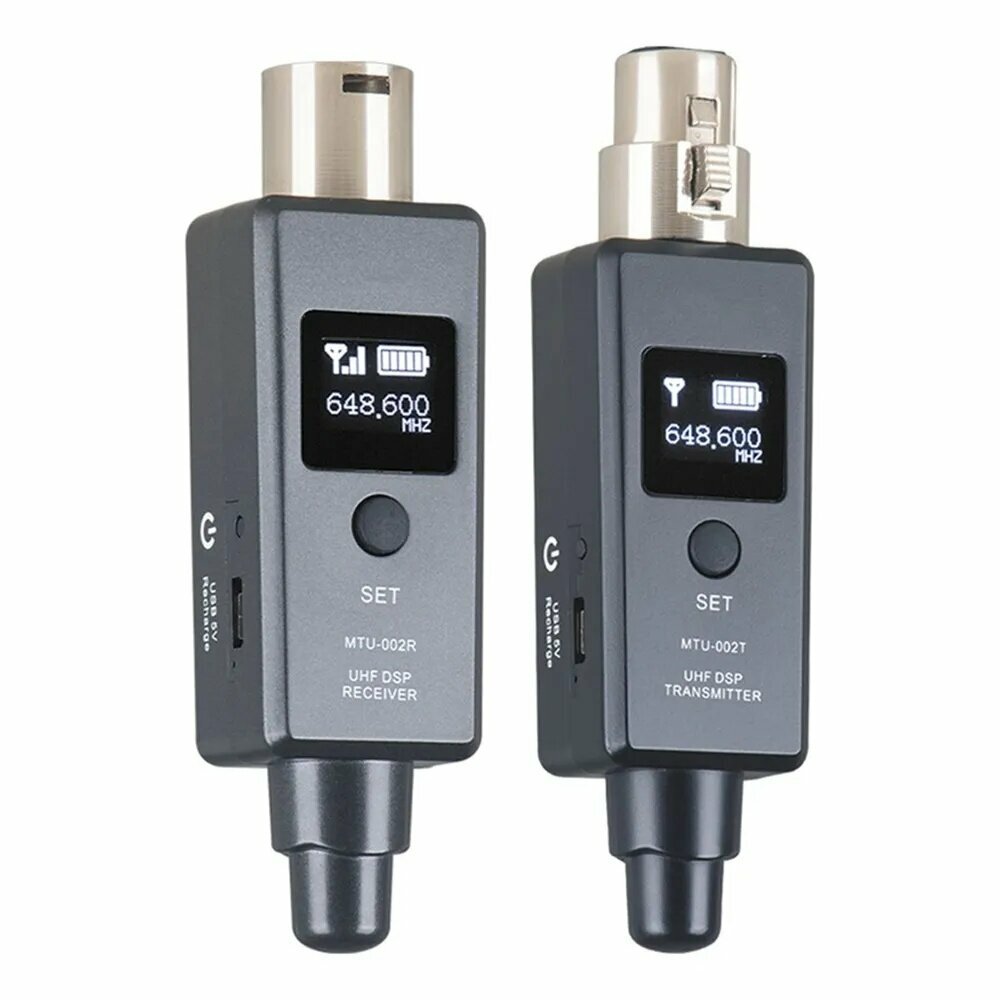 Беспроводная Система Микрофона Micphone Wireless Transmitter UHF Для Динамического И Конденсаторного Микрофона.