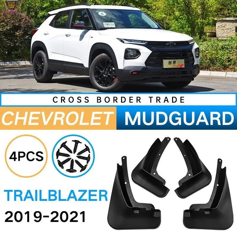 Крыло автомобильное для Chevrolet Trailblazer 2019-2021 годов, черное, ABS пластик