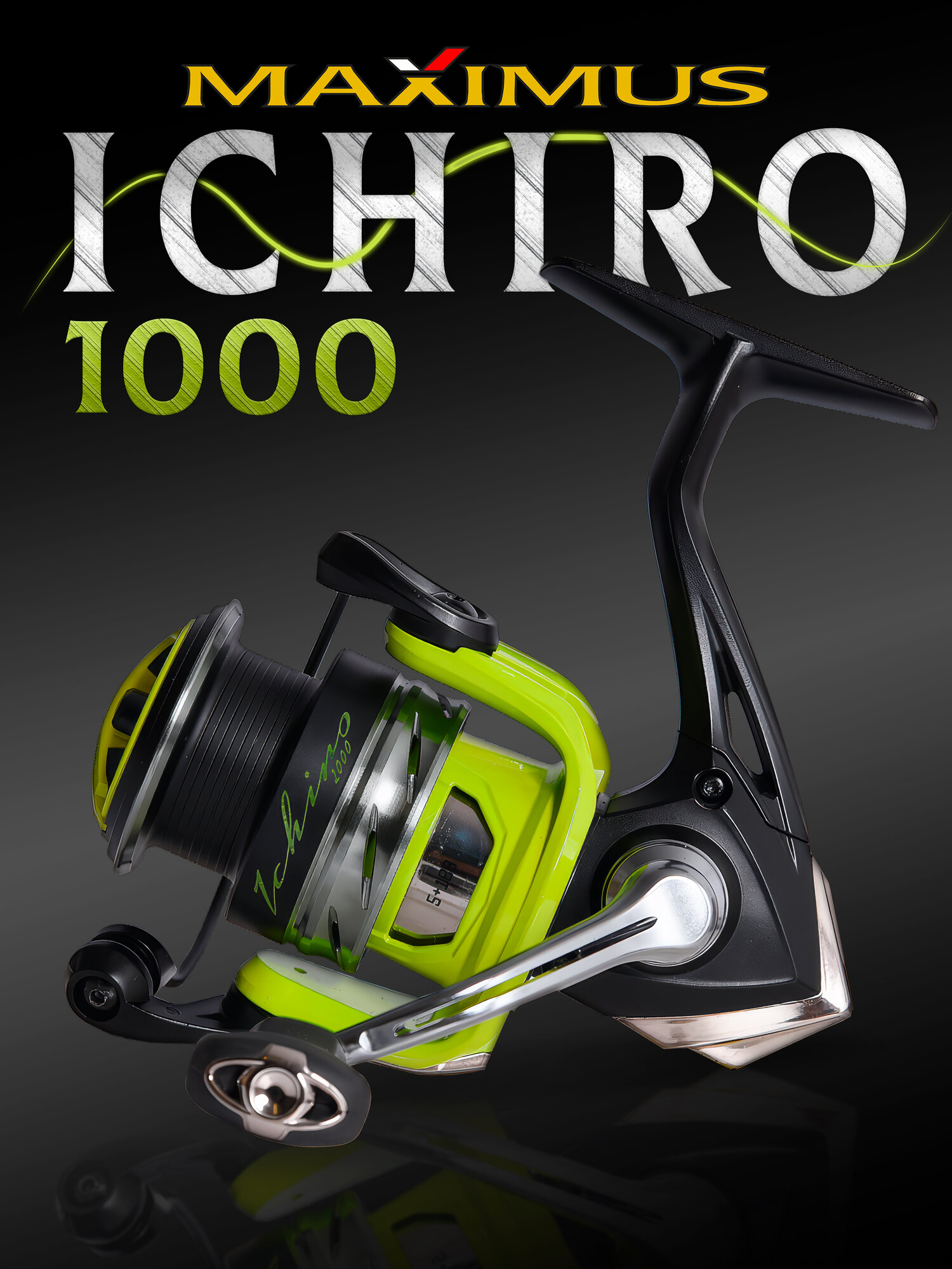 Катушка для спиннинга Maximus Ichiro 1000 (5+1 подш) ультралайт, катушка для мормышинга 1000 безынерционная