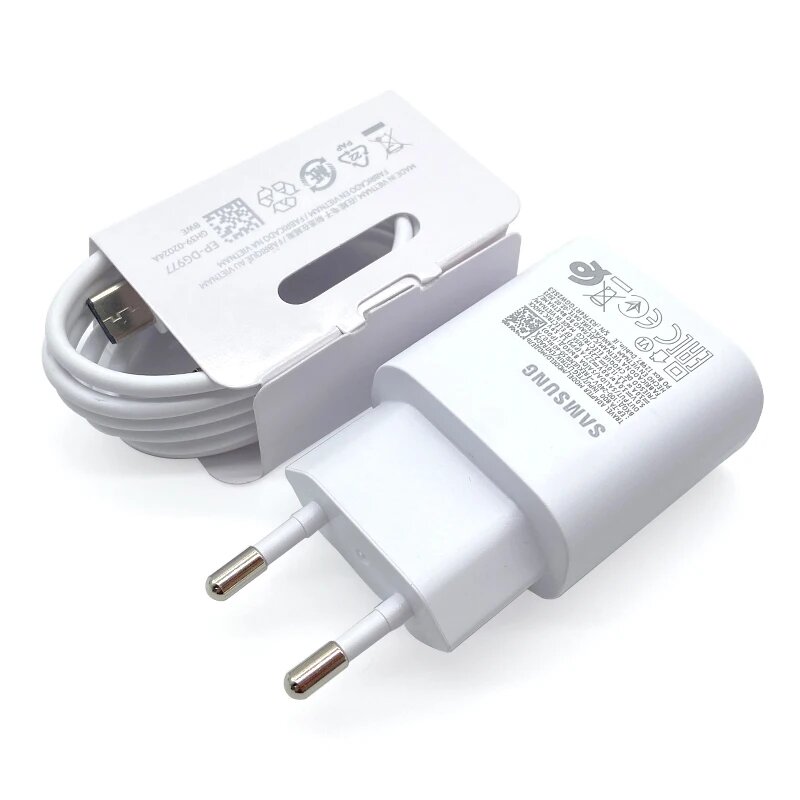 Зарядное устройство Samsung White EU and Cable