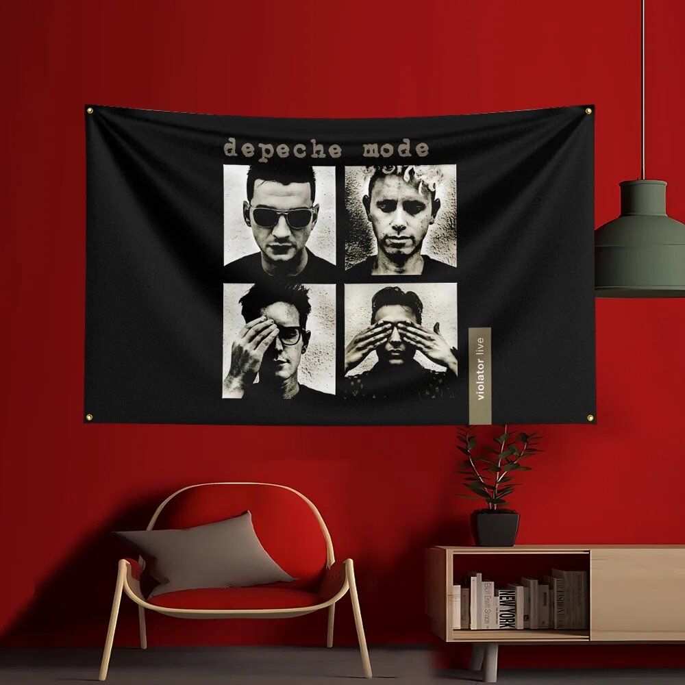 Depeche Mode Концертный флаг из полиэстера Черный, 90 x 150cm, ZH10691