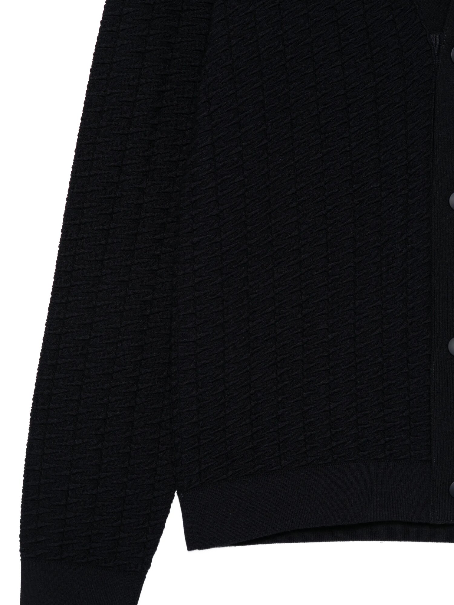 Кардиган GIORGIO ARMANI Textured buttoned cardigan, размер 54, синий — фото 1