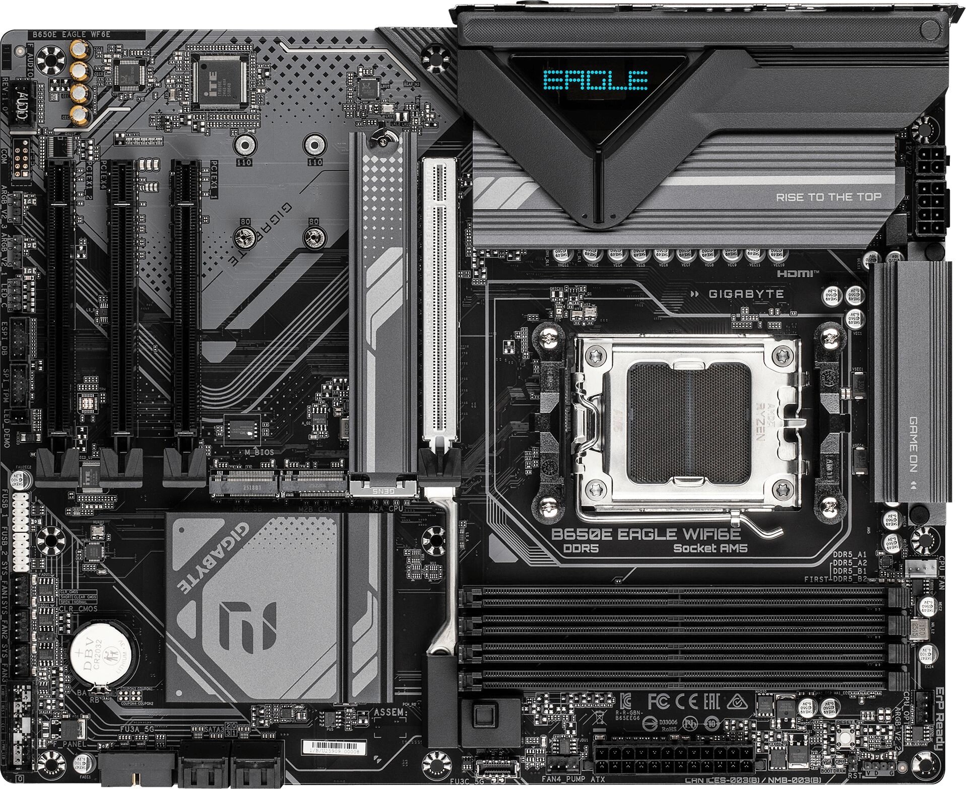 Материнская плата Gigabyte B650E EAGLE Socket AM5 AMD B650 4xDDR5 ATX AC`97 8ch(7.1) 2.5Gg RAID+HDMI+DP