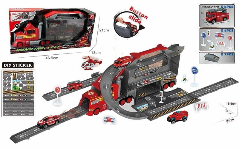 Набор Автотрек Fire Station Container truck XG879-111 с 3 лет