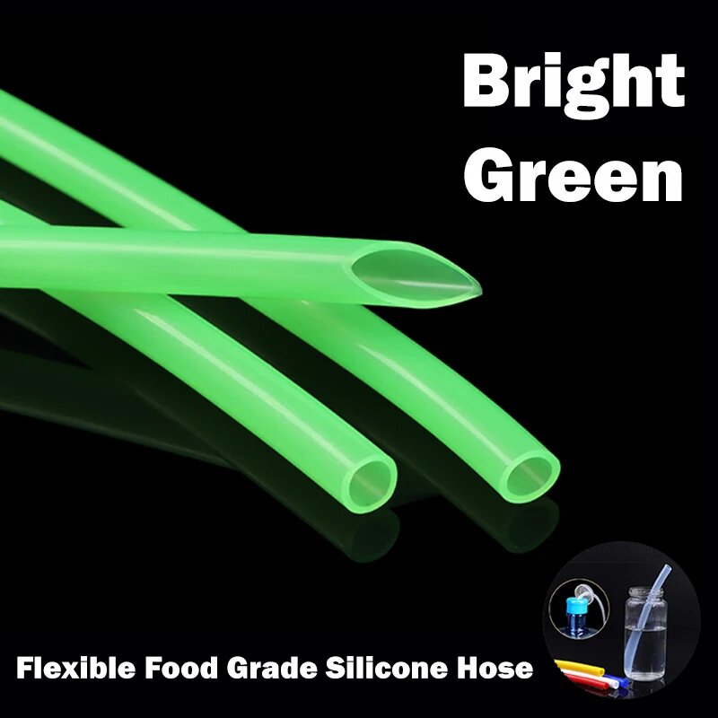 Силиконовый пищевой шланг Bright Green, 3x5 мм, 1 метр