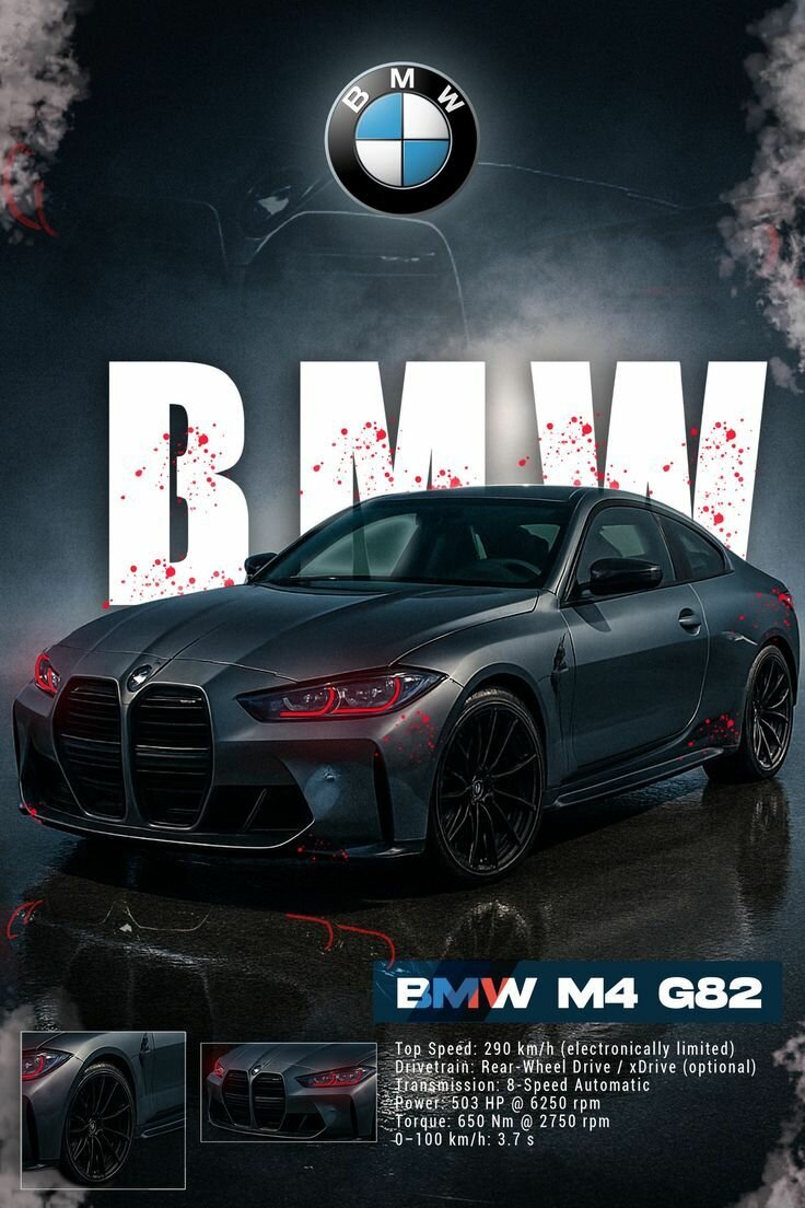 Алмазная живопись "BMW", 5D, круглая, 40x50 см. Производитель: Brose Art.