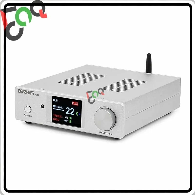 X30Z Аудиофильский Hi-Fi усилитель TPA3255 Home Bluetooth 5.4 300 Вт+300 Вт, белый