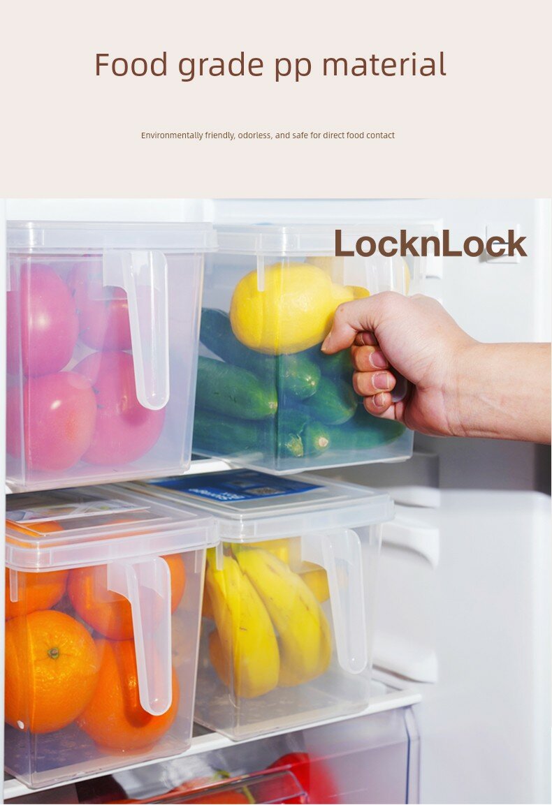 Lock & Lock 4,7 л пластиковый контейнер для еды без перегородок, герметичный для кухни — один