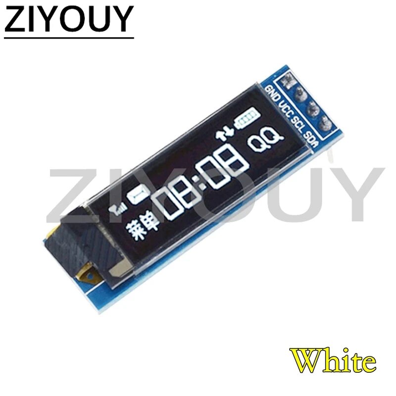 OLED Дисплей 0.91" 128x32 Белый для Arduino