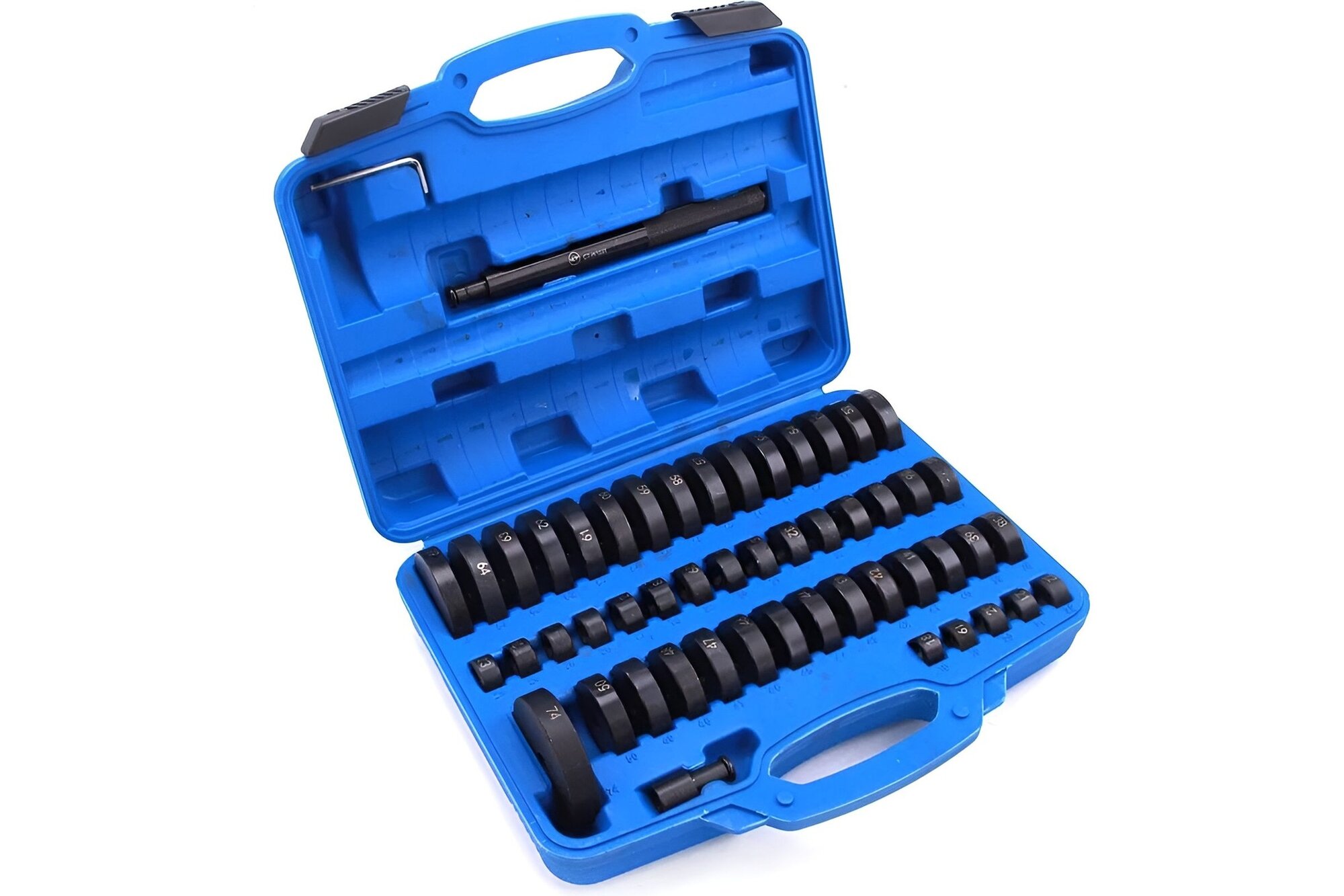Набор оправок для подшипников Car-tool CT-W1035, 52 шт, нержавеющая сталь, в кейсе