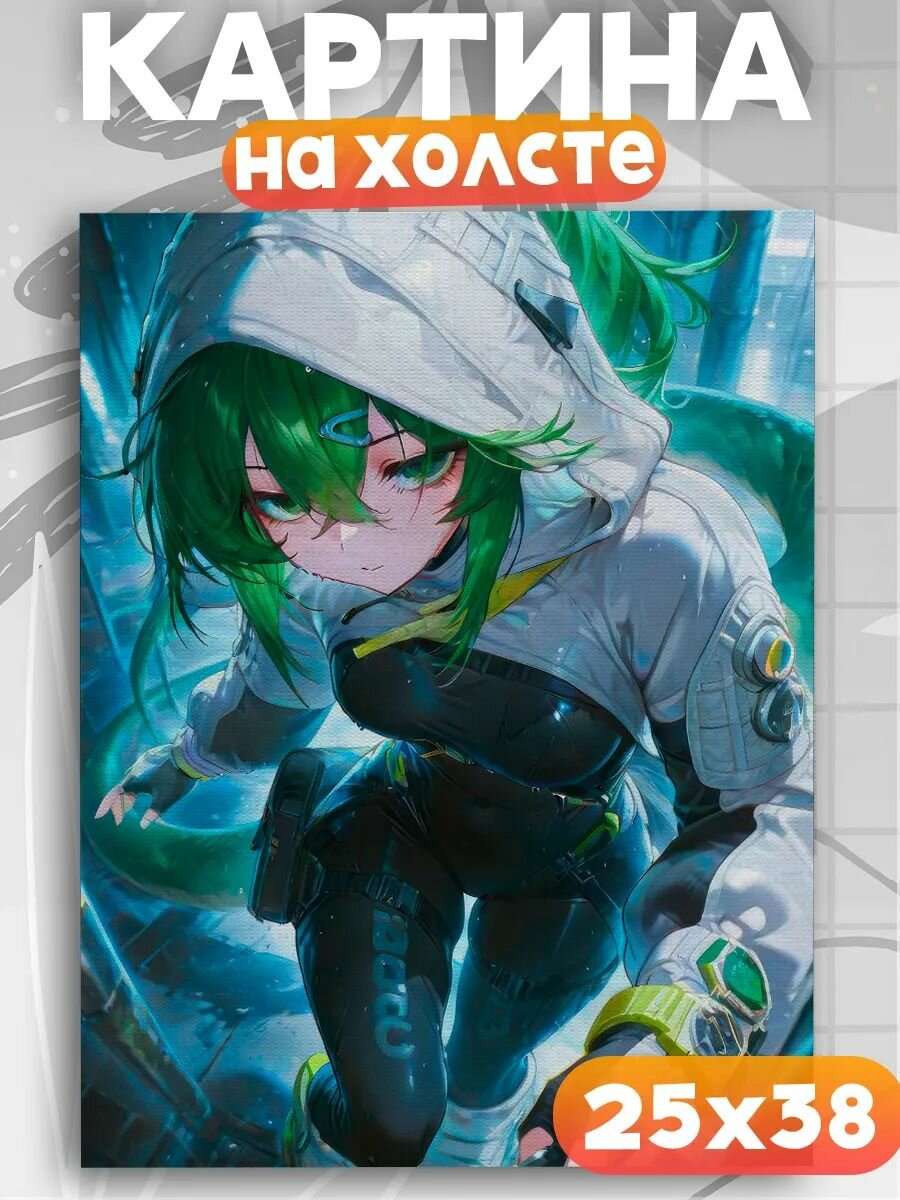 Картина на стену Arknights Endfield, на подрамнике, 1шт, 38х25 размер.