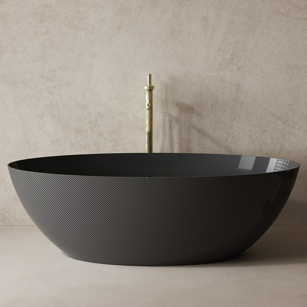 Карбоновая ванна ABBER Karbon AK9002-1. 8 черная AK9002-1.8 прочная