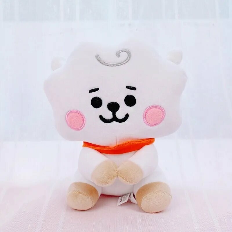 Плюшевая игрушка BT21 Baby TATA манг БТС КОЯ чимми 20 см, RJ, сидящая под стилем KPOP COOKY SHOOKY.