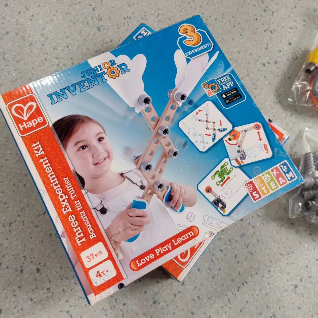 Hape Набор для научных экспериментов по физике для детей от 4 лет, комбинированная игрушка с незначительными дефектами