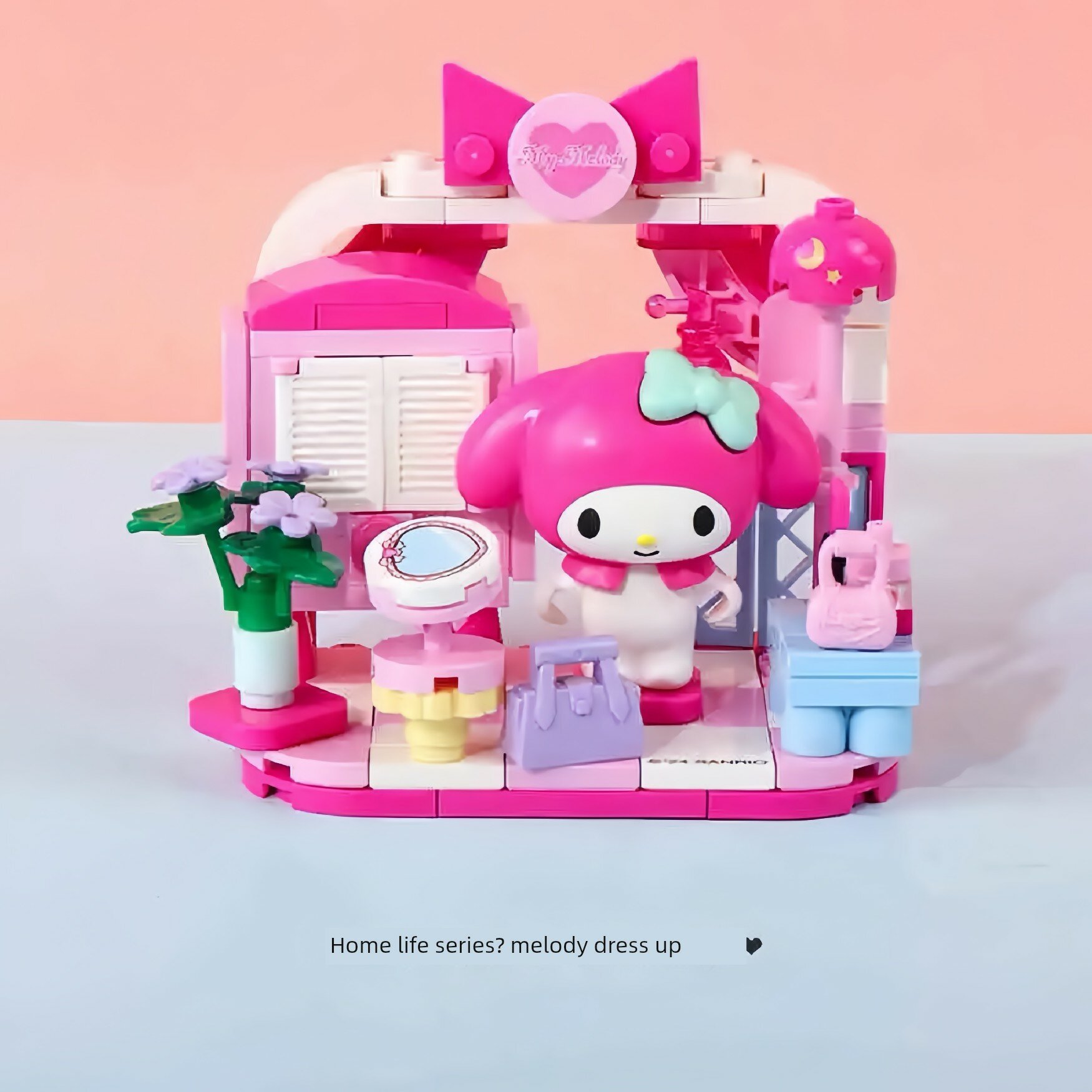 Сборные блоки Sanrio с фигуркой Май Мелоди в стиле - творческая игра в моду