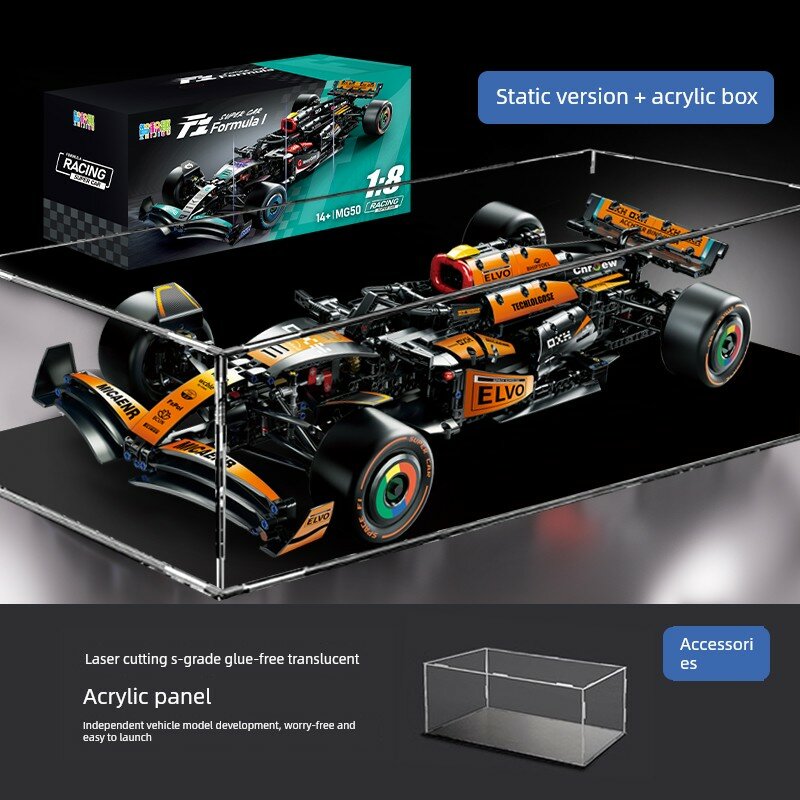 Модель гоночного автомобиля McLaren F1 Formula 1 в стойке для демонстрации масштаб 1:8 набор для сборки коллекционная