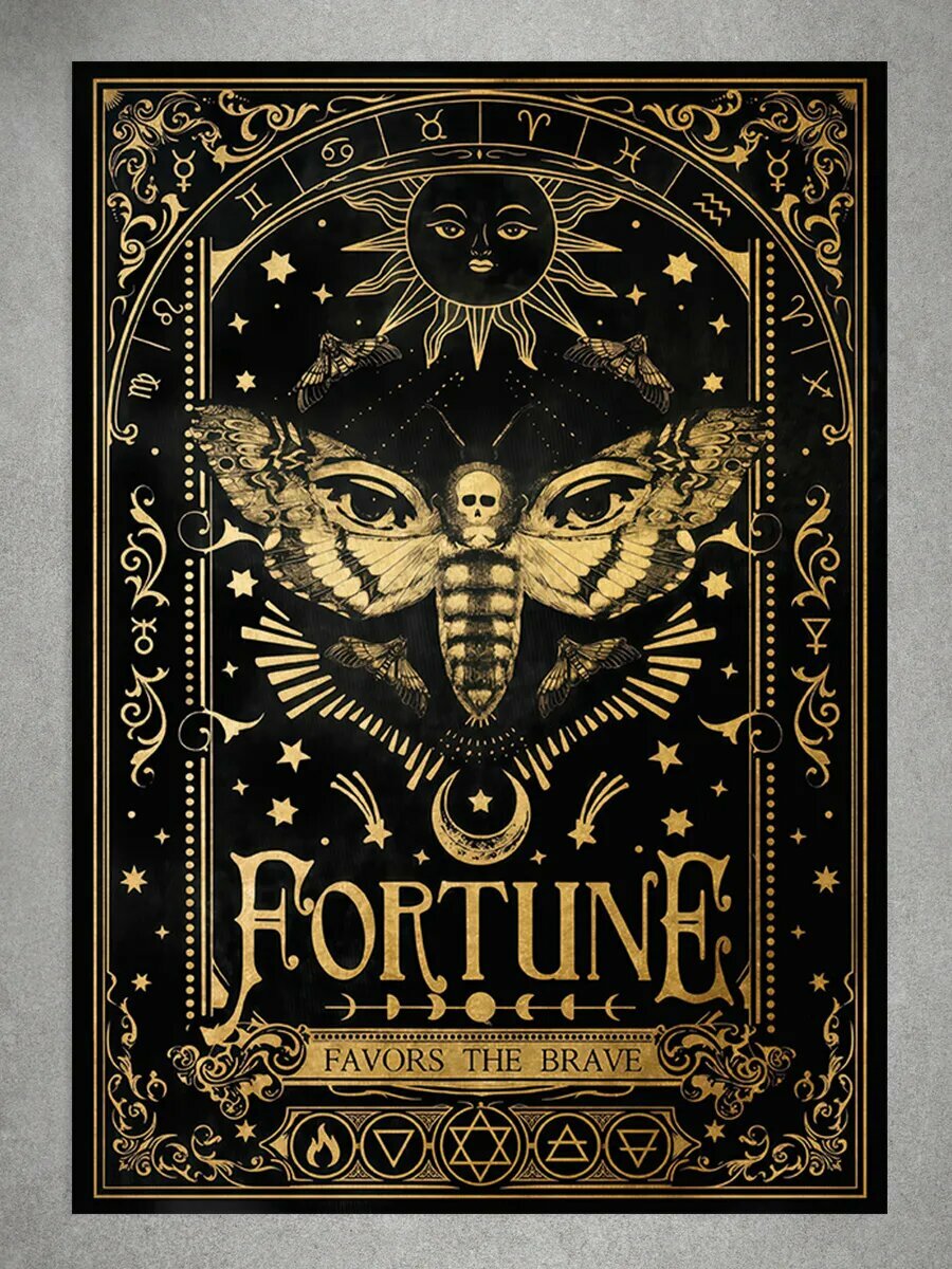 Постеры на стену Gothic, набор 4 шт, плотная бумага, формат А4 — фото 1