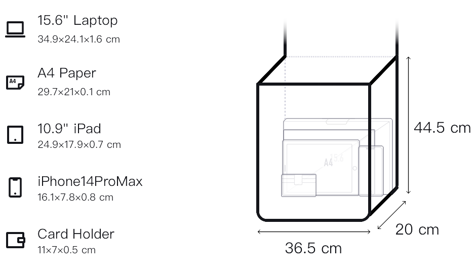 Сумка Xiaomi, темно-синий — фото 1