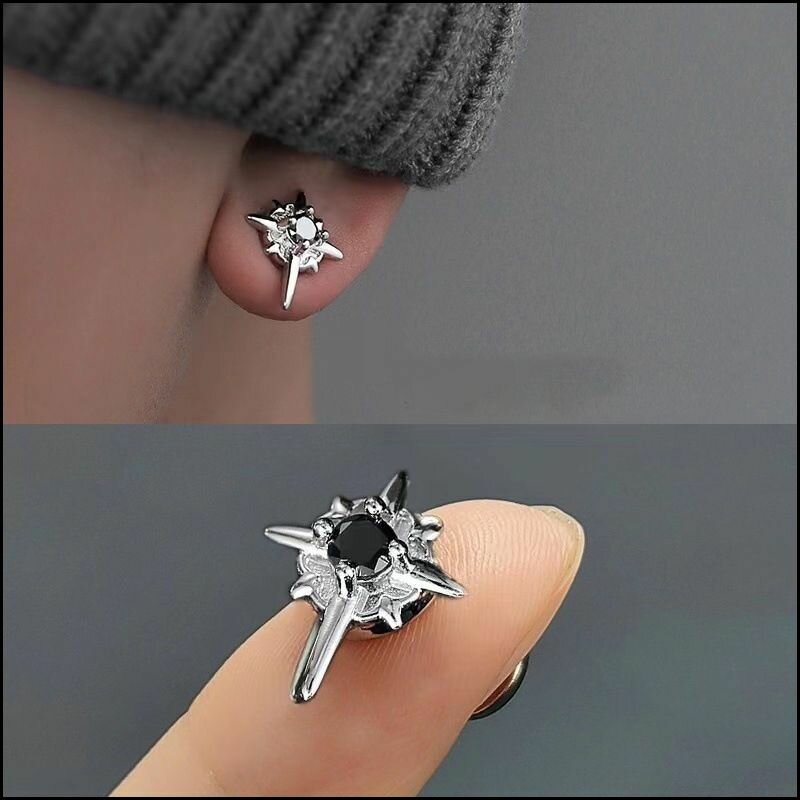 Серьги, искусственный камень