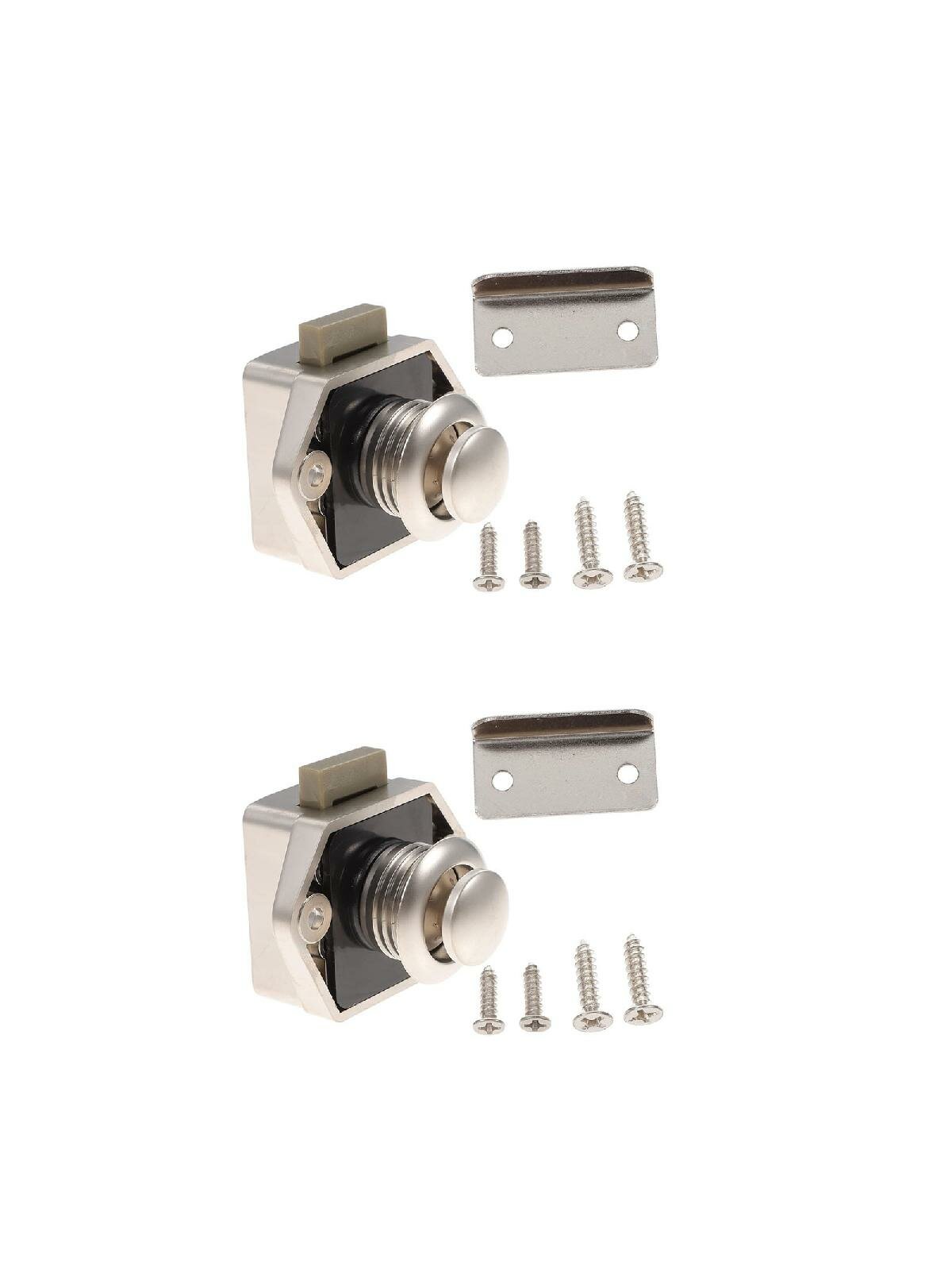 Push Release Cabinet Closure For Mobile Home Interior Storage Solution