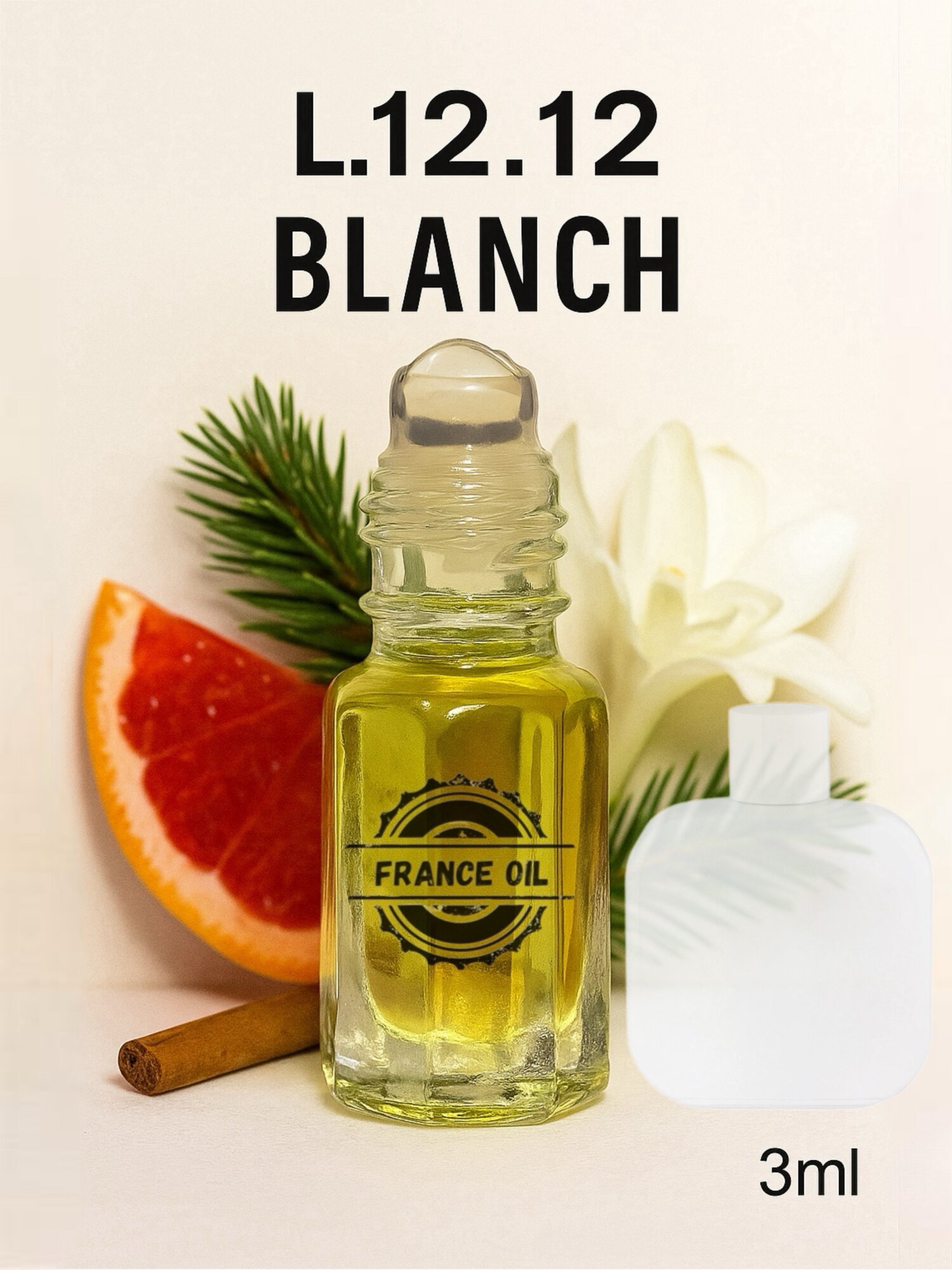 Духи масляные арабские L.12.12 Blanc / Бланш мужские