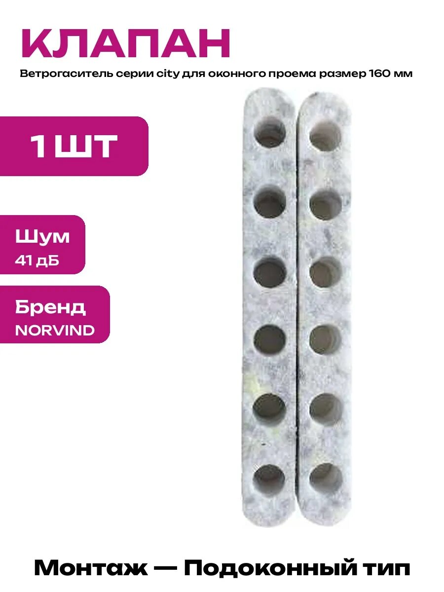 Ветрогаситель оконный city подоконный тип установки NV3CIT12