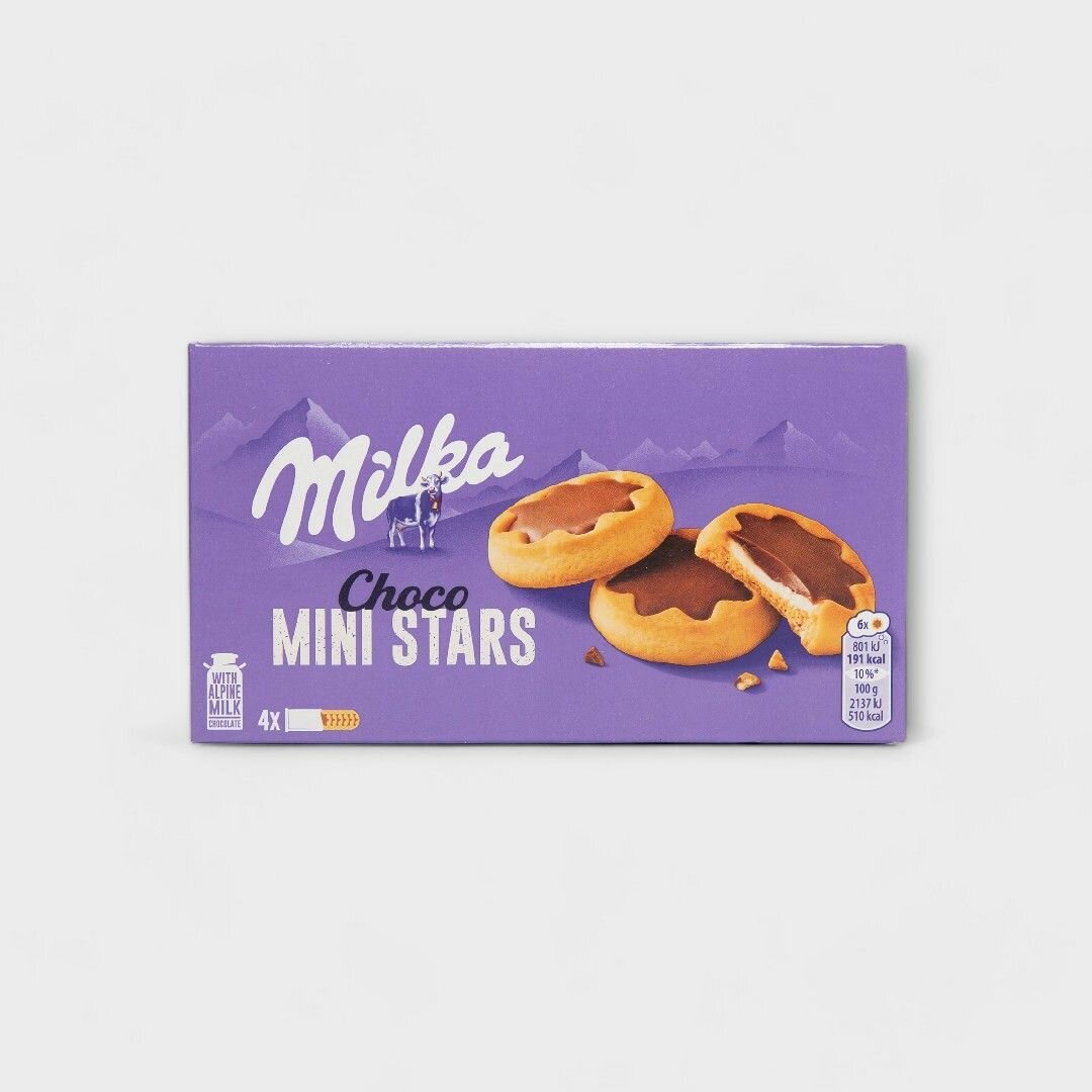 Печенье Милка Чоко Мини Старс / Milka Choco Mini Stars 150 гр (Швейцария)