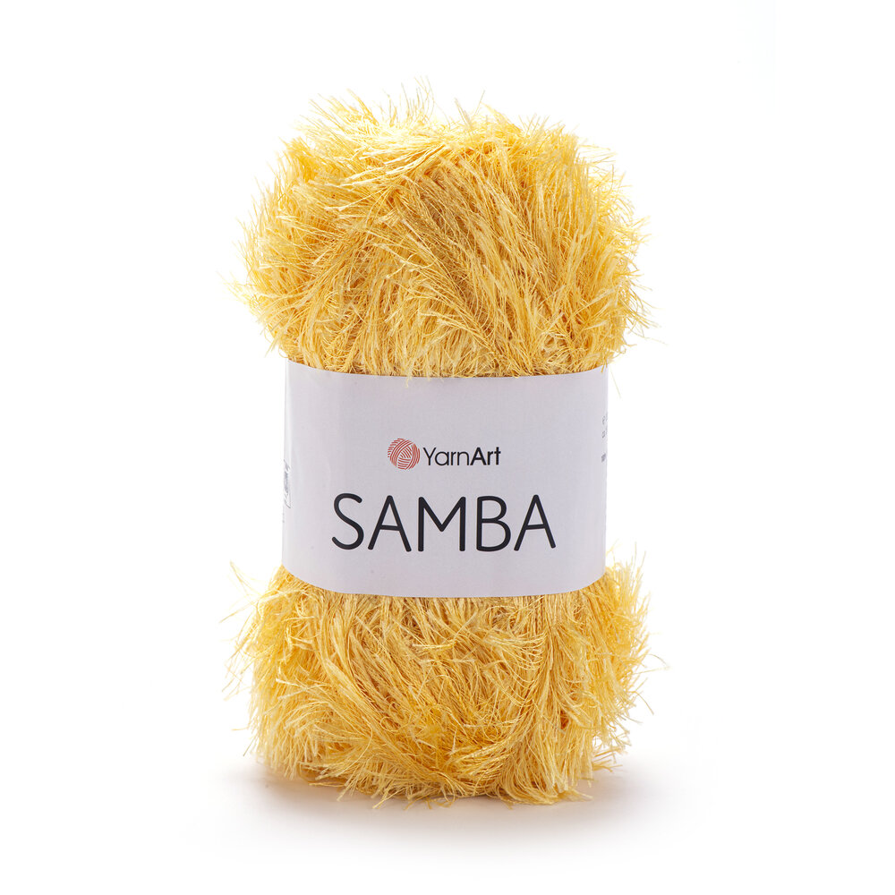 Пряжа для вязания YarnArt Samba 47 темно-желтый 100 гр/150 м 100% полиэстер